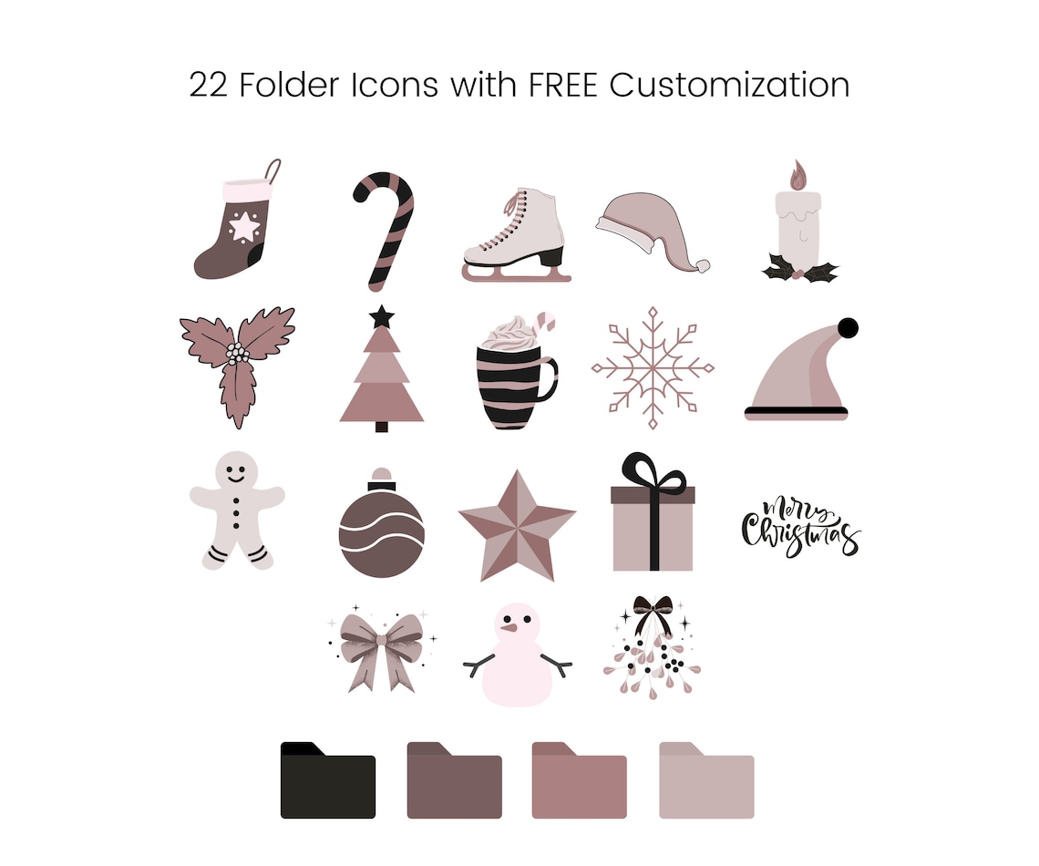 Whimsical Christmas Desktop Organizer Christmas Wallpaper | Etsy