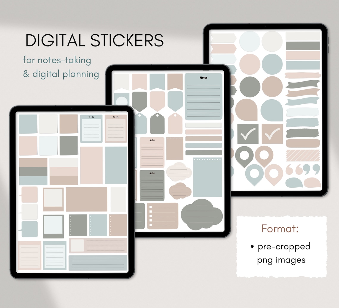 1000 Goodnotes Sticky Notes PNG Digital Stickers Bundle - Etsy