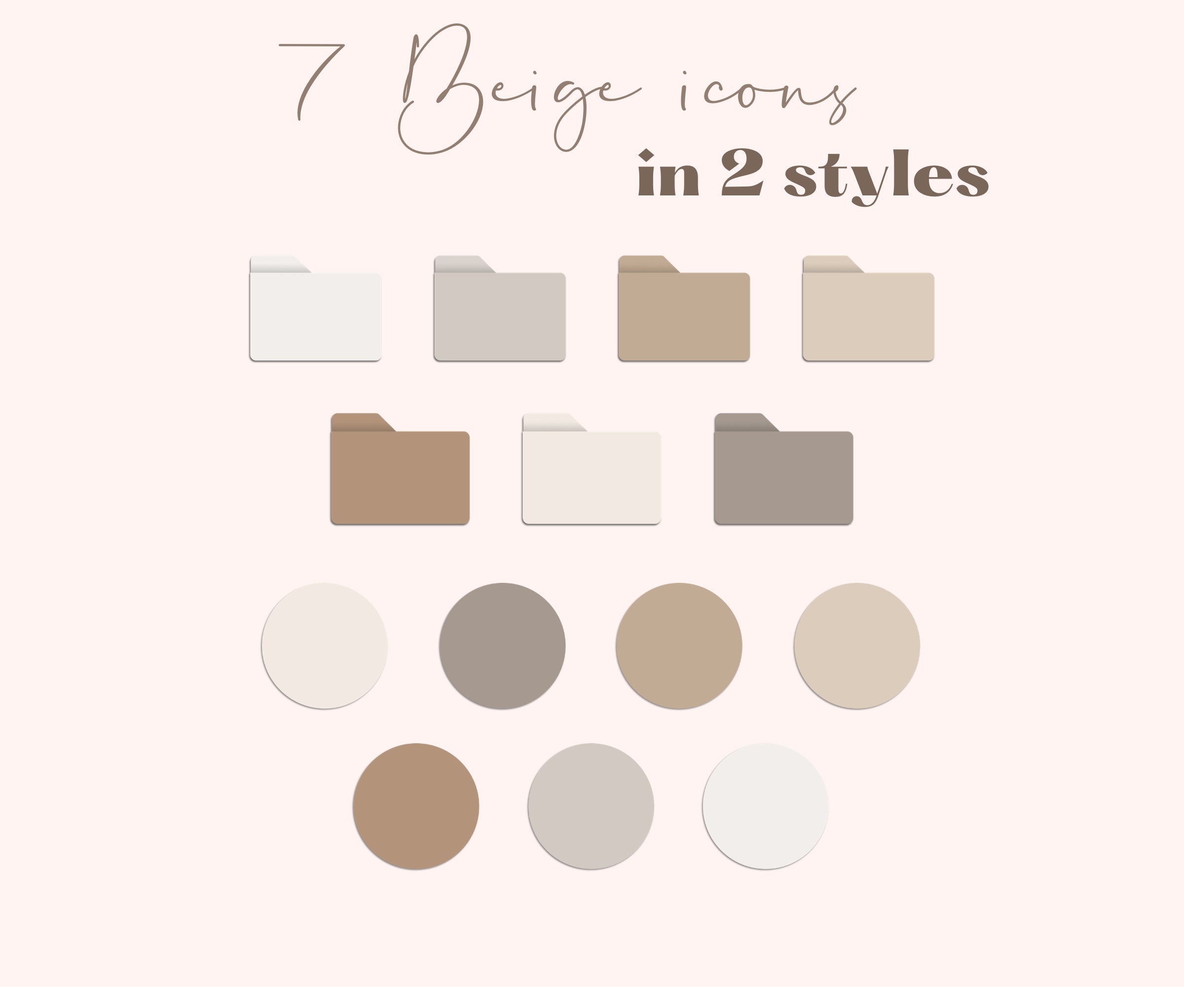 14 Beige Desktop Icons With Wallpaper Organizer for Mac - Etsy Canada