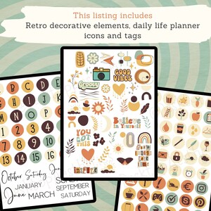 Buy 480 Cute Retro Digital Stickers Pre-cropped Goodnotes Stickers ...