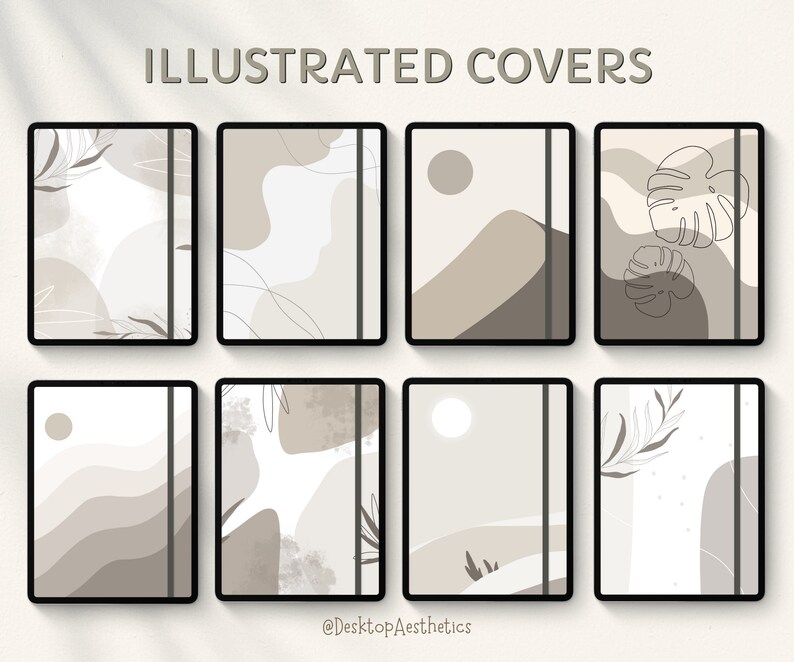 20 Minimalist Boho Digital Notebook Covers | Goodnotes Digital Covers ...