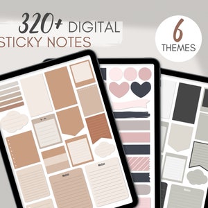 320 Goodnotes Sticky Notes, Digital Goodnotes Stickers, Planner ...