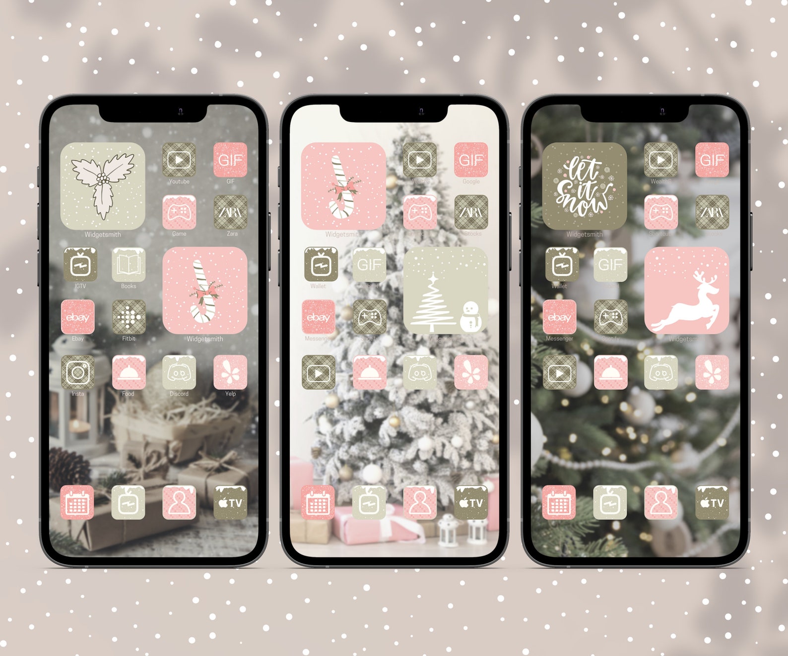 625 Christmas App Icons Ios Icons Pastel Christmas - Etsy India