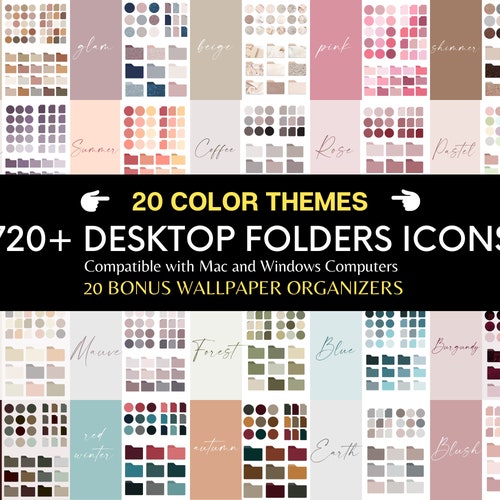 600 Pink Folder Icons for Mac Windows Free Pink Desktop - Etsy