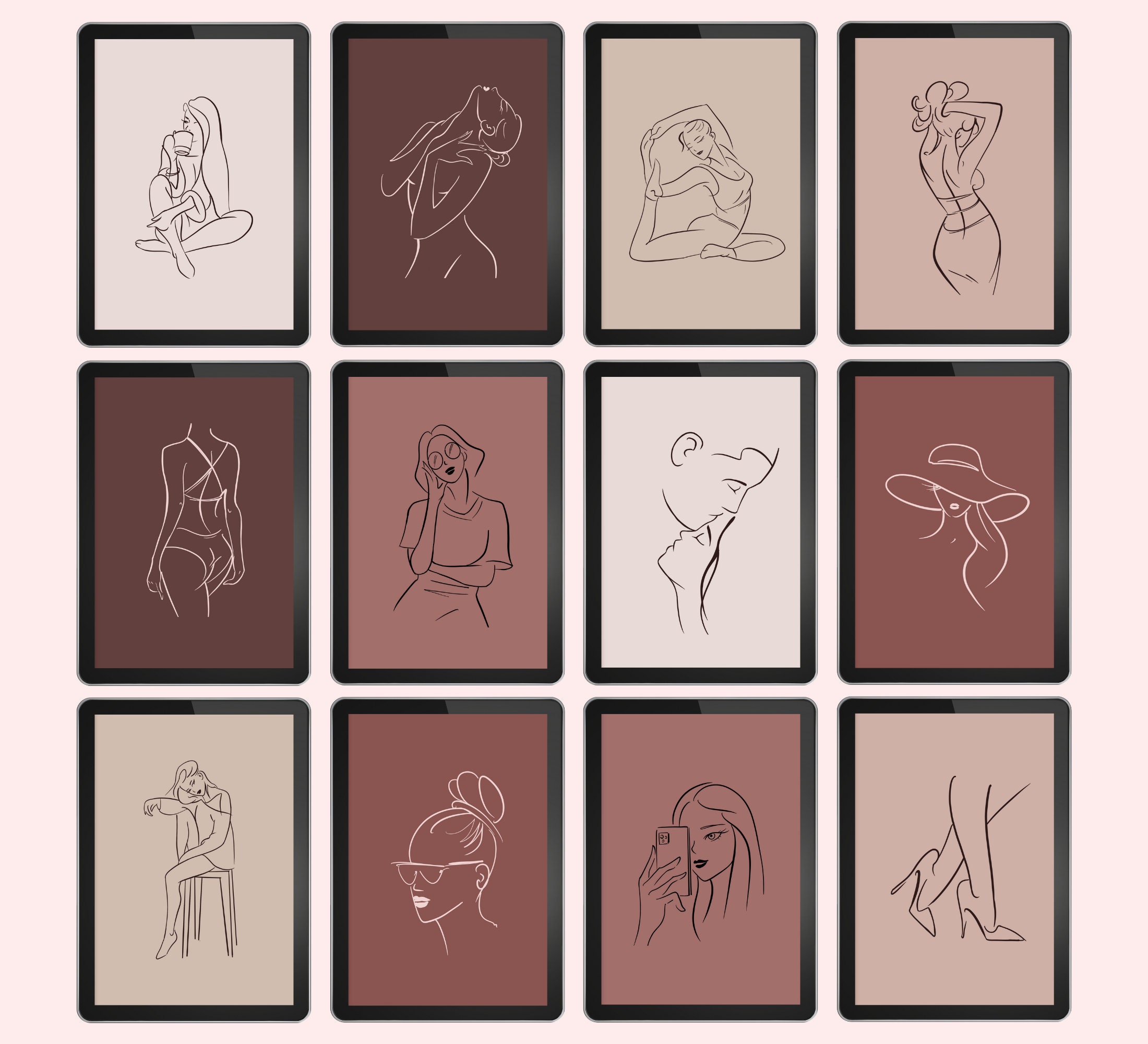 26 Minimalist Blush Notebook Covers for Goodnotes Notability - Etsy