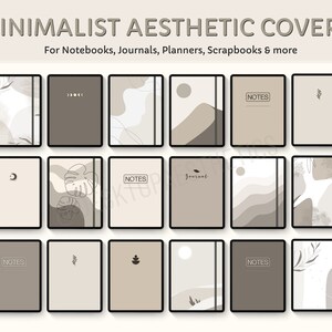 20 Minimalist Boho Digital Notebook Covers | Goodnotes Digital Covers ...