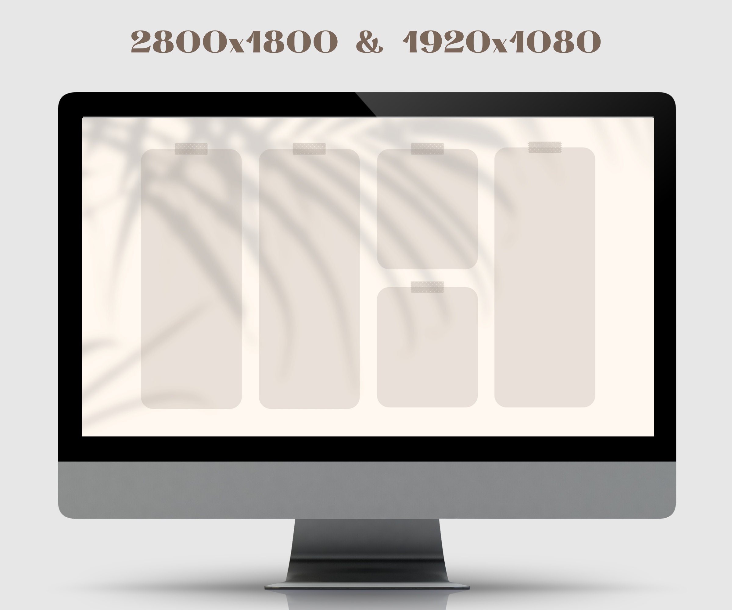 14 Beige Desktop Icons With Wallpaper Organizer for Mac - Etsy Canada