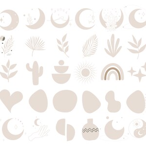 180+ Boho Folder Icons for MAC and WINDOWS Computers, Mystic Boho ...