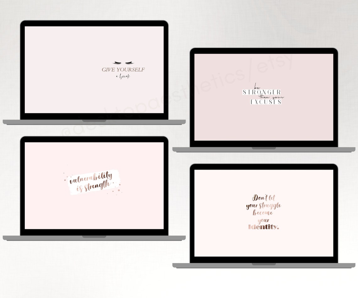 20 MINIMALIST Chic Quotes Desktop Wallpaper BUNDLE Ultra HD - Etsy