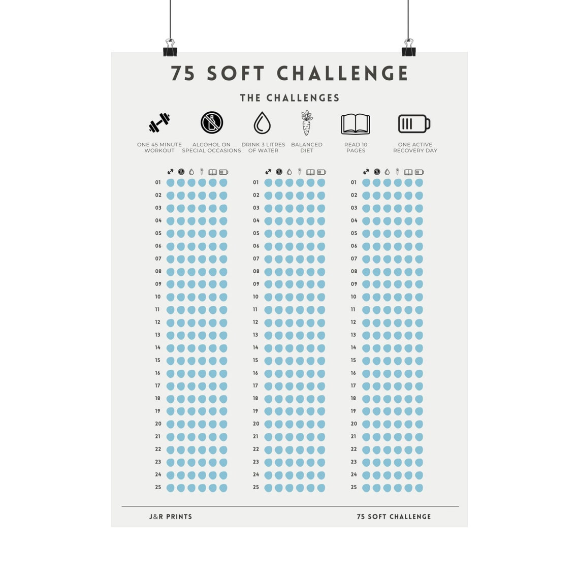 75 Soft Challenge - Wall Poster - Etsy