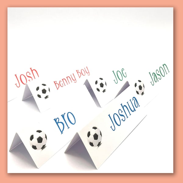 Football Themed Place Cards - Etsy