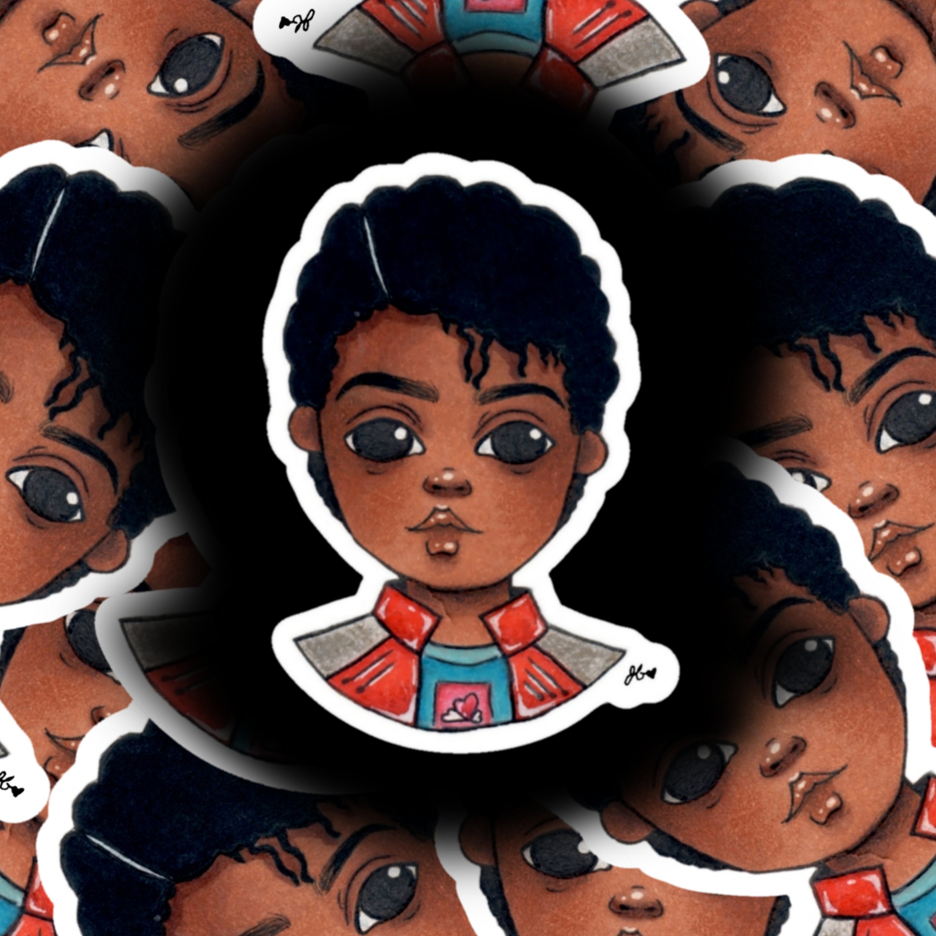 Laminated Sticker Michael Jackson Bad Era Sticker Michael Jackson ...