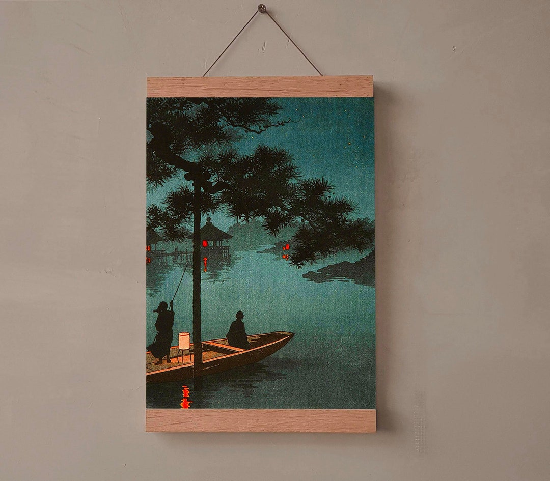 Vintage Print Japan Poster Wall Decoration Biwa See by Koho Ukiyo-e ...