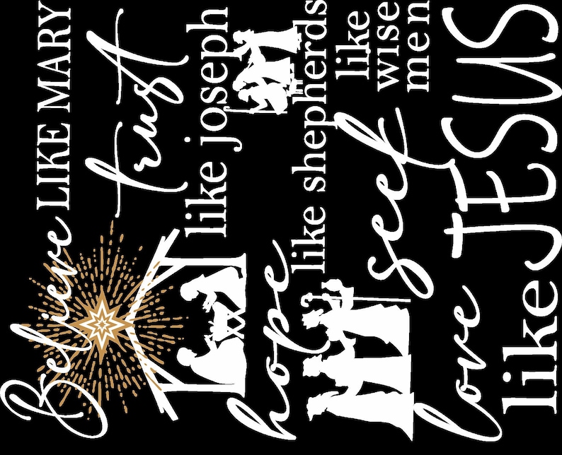 Believe Like Mary Digital File - Etsy