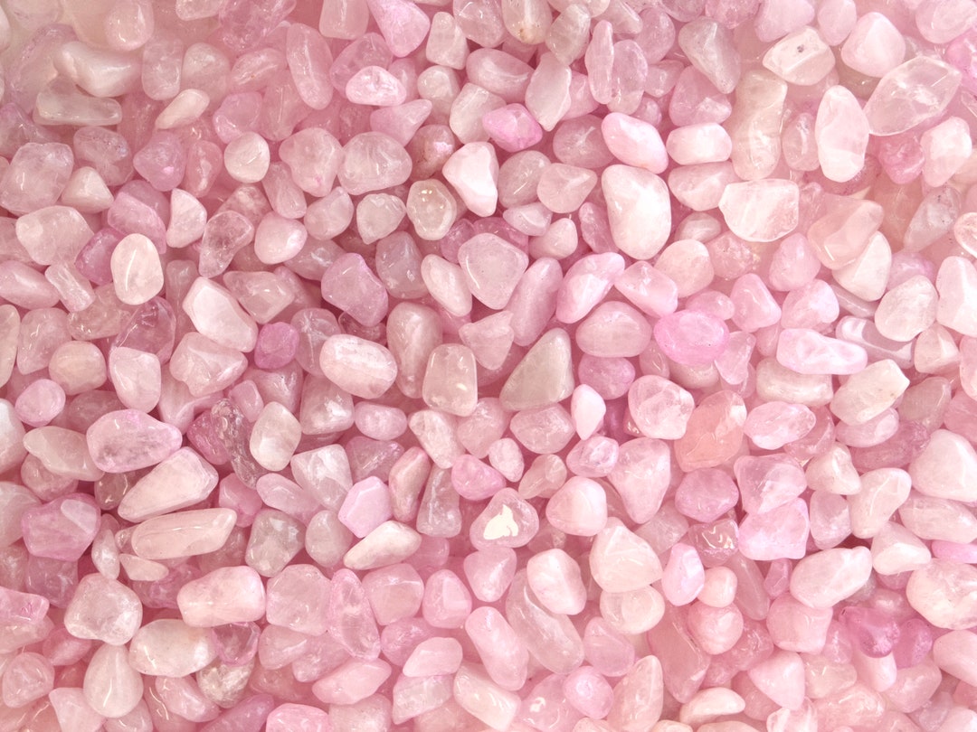 Rose Quartz Pebbles - Etsy
