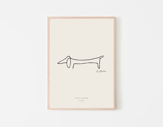 PABLO PICASSO Picasso Dog Poster Abstract Sketch - Etsy