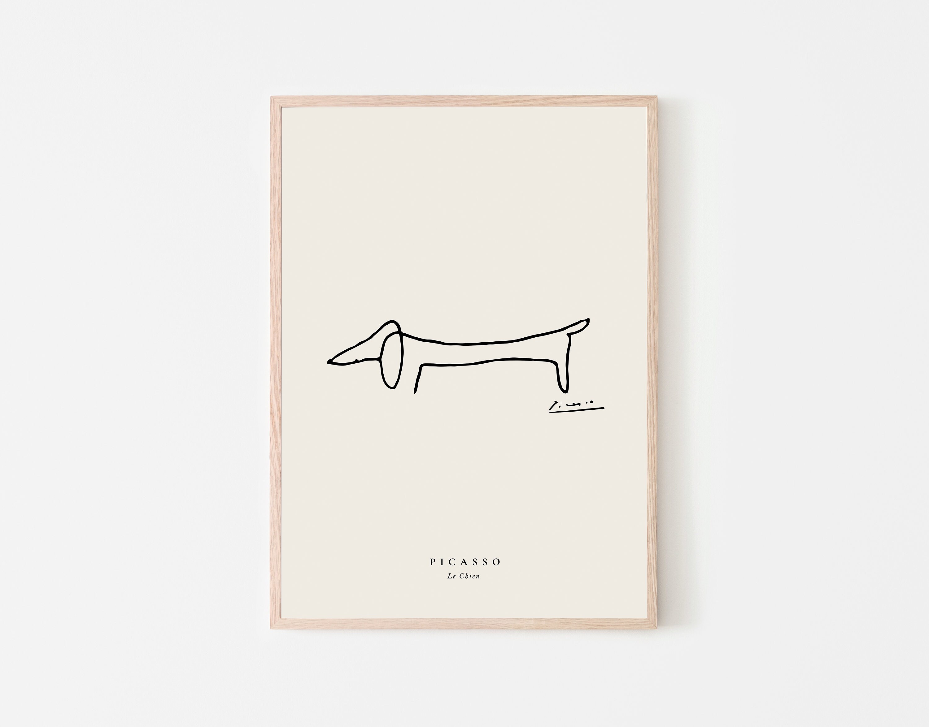 PABLO PICASSO | Picasso Dog Poster | Abstract Sketch | Dachshund Wall ...