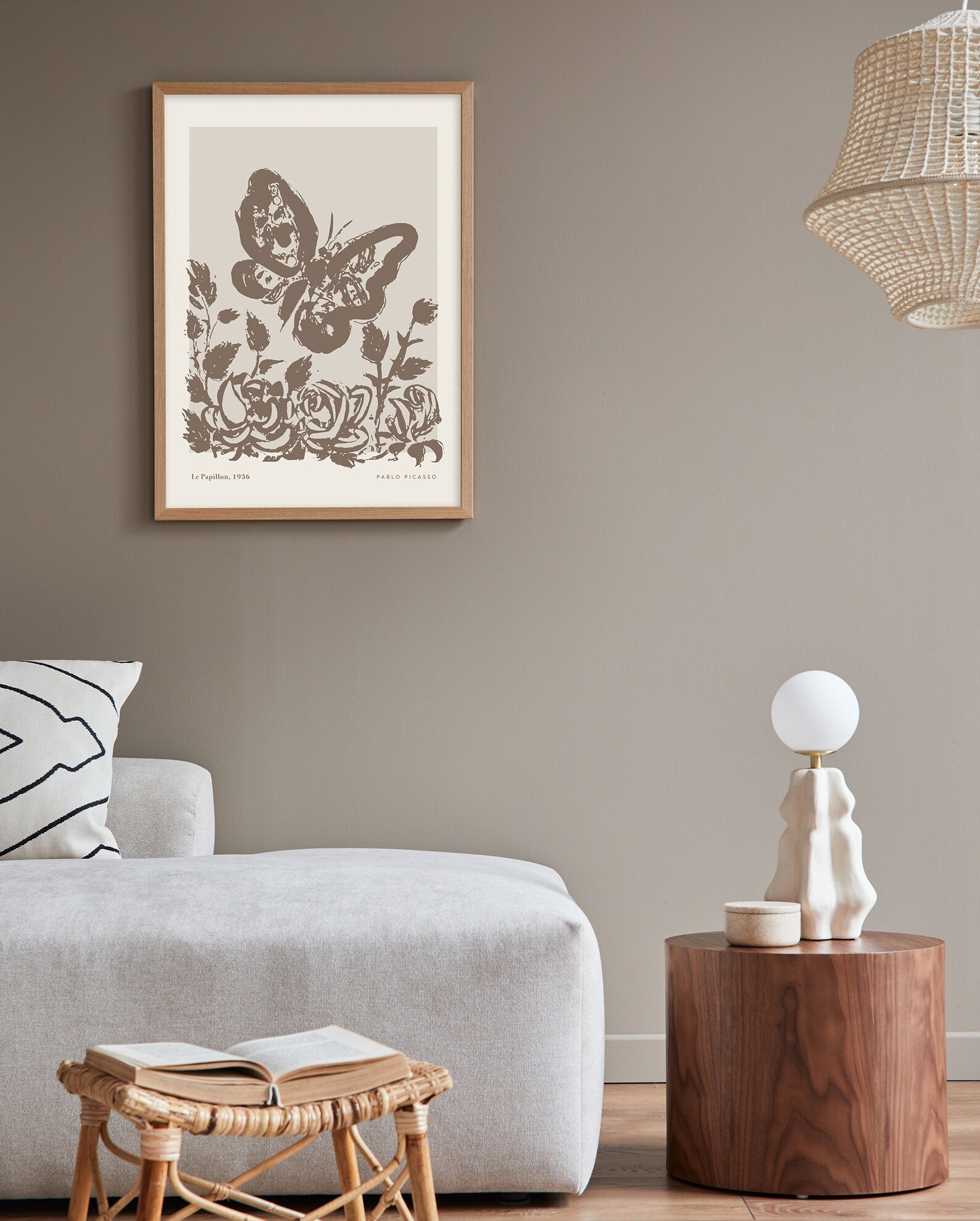 PABLO PICASSO Picasso Butterfly Poster Nature Wall Art Flower Art Print ...