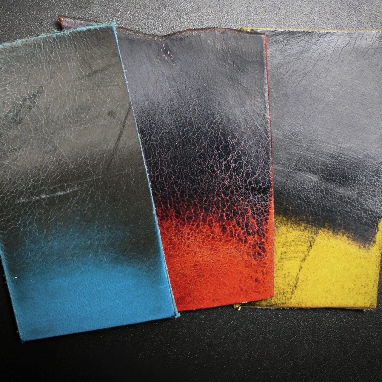 Walpier Buttero Burro Black Ghost Wax Leather Panels - Etsy