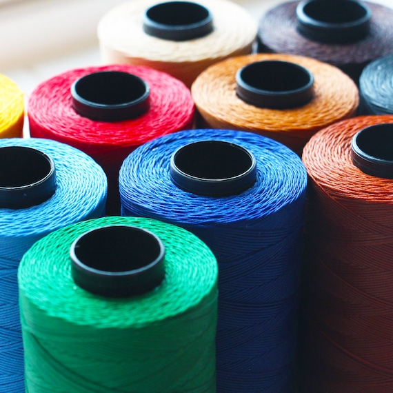 Italian SLAM Thread 0.6mm Waxed Braided Polyester Sewing - Etsy