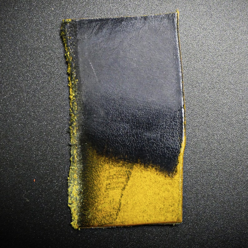 Walpier Buttero Burro Black Ghost Wax Leather Panels - Etsy