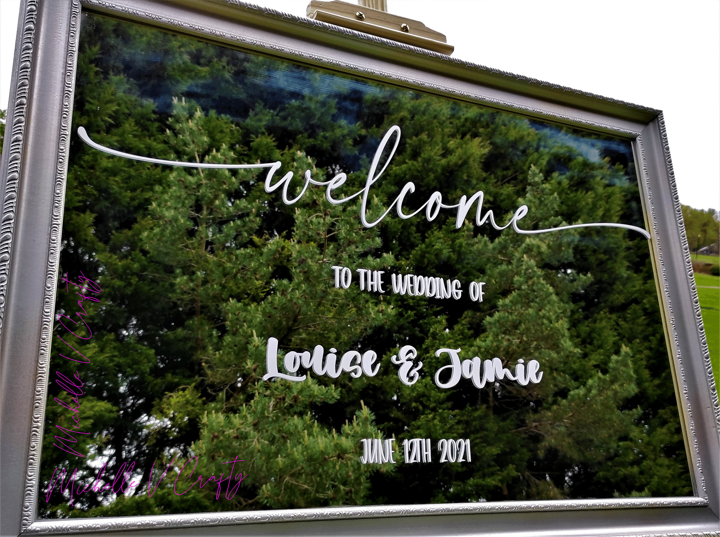 Wedding Mirror Welcome Sign Full Length DIY Wedding - Etsy UK
