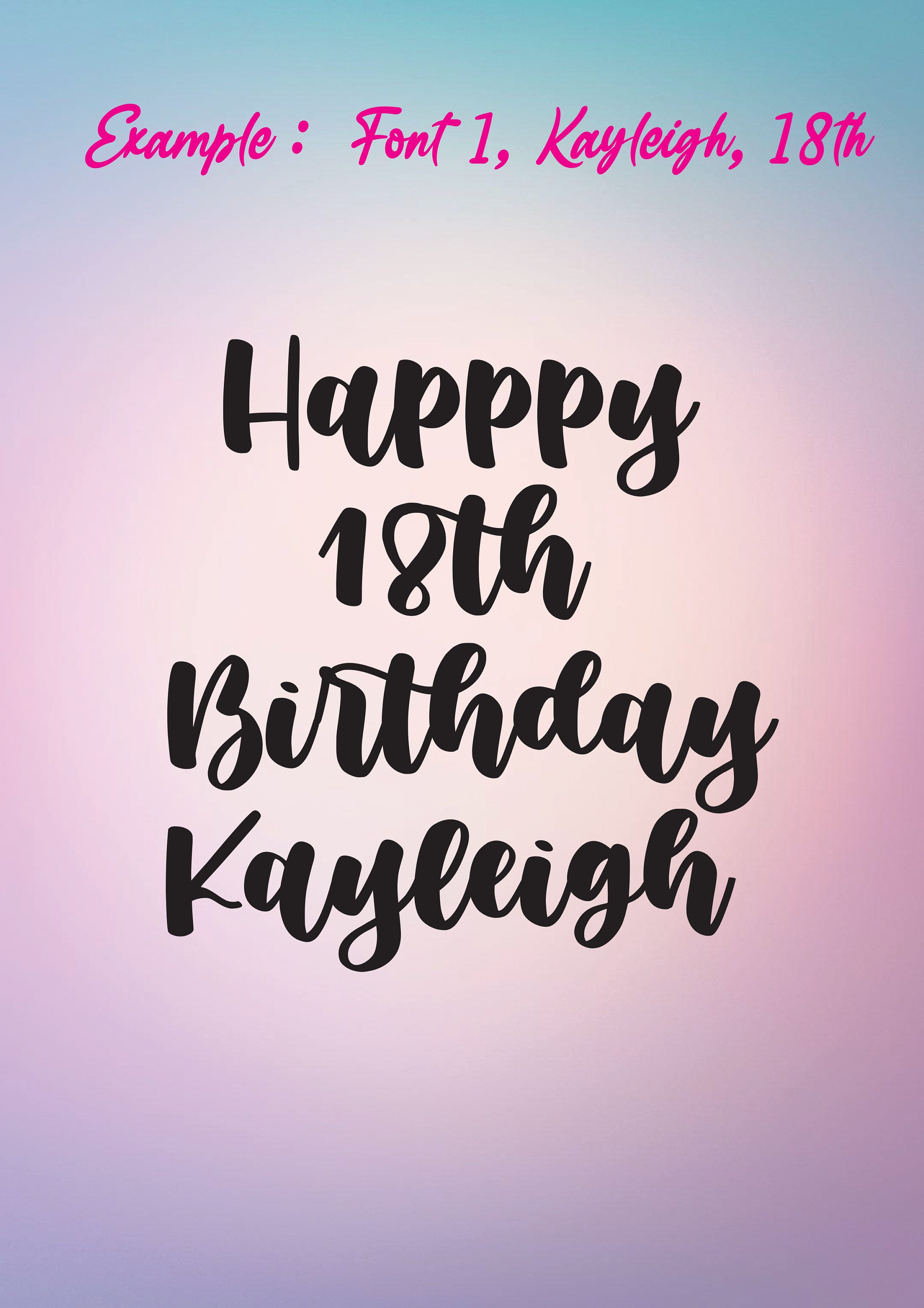 Happy Birthday Name Sticker | Personalised Birthday Vinyl | Decal ...