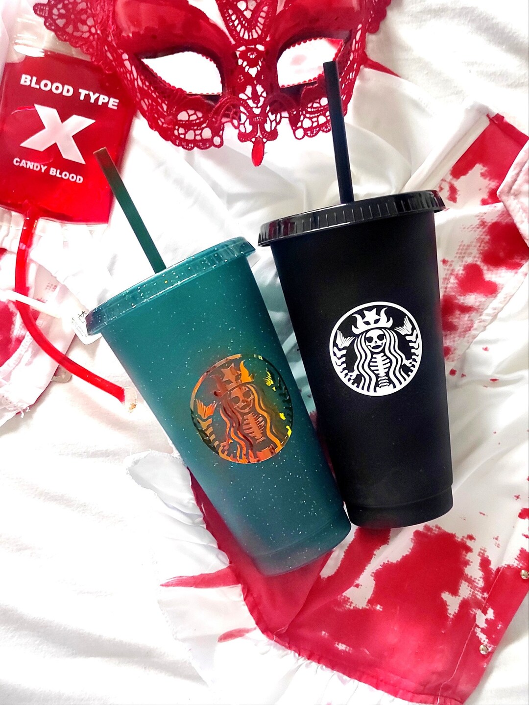 Starbucks Personalised Cup UK | Halloween Skeleton Cup | Spooky Season ...