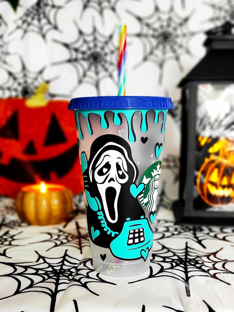 Starbucks Cold Cup UK Halloween Scream Inspired Ghost - Etsy UK