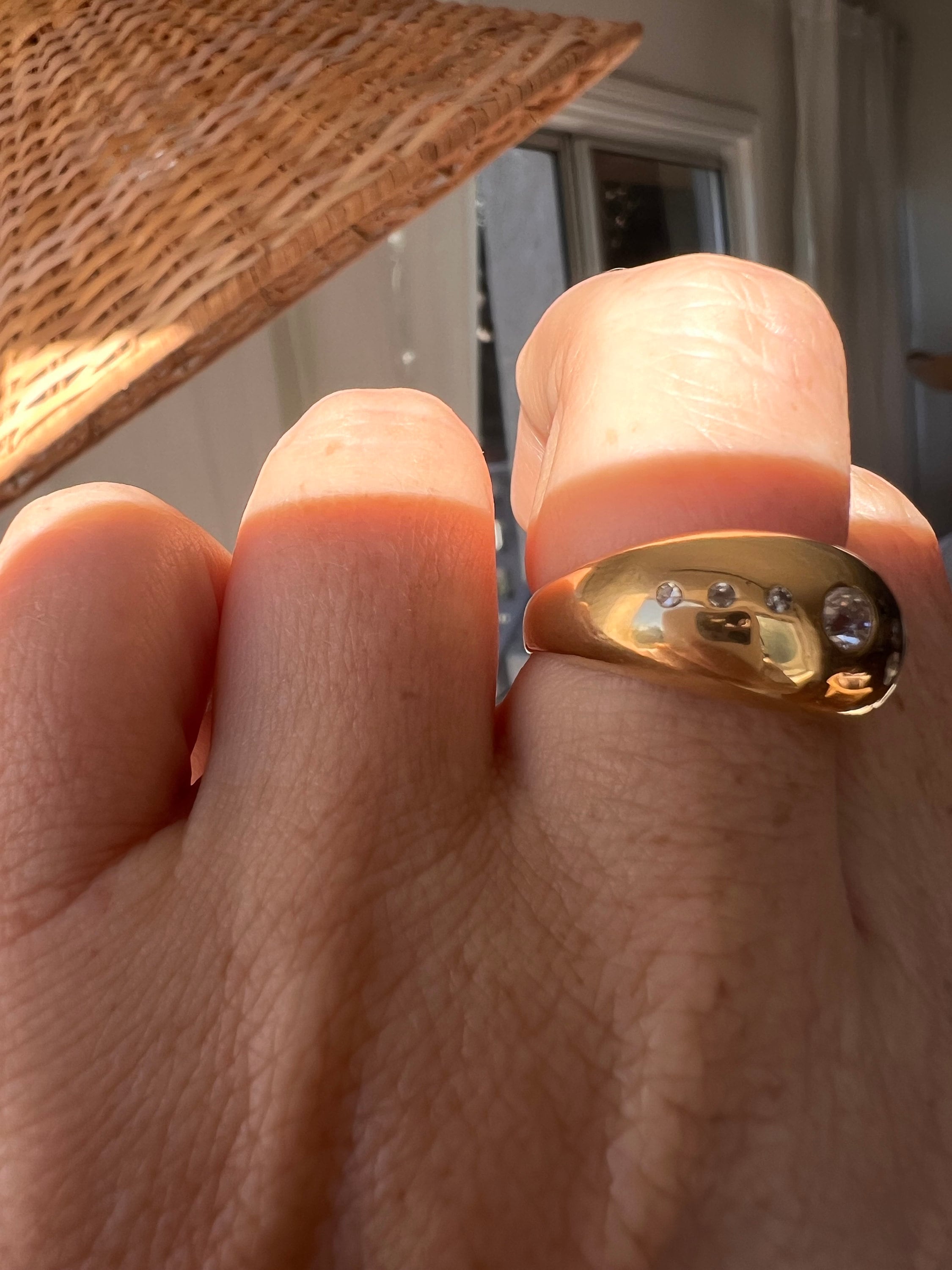 Antique 18k French Bombe Ring - Etsy