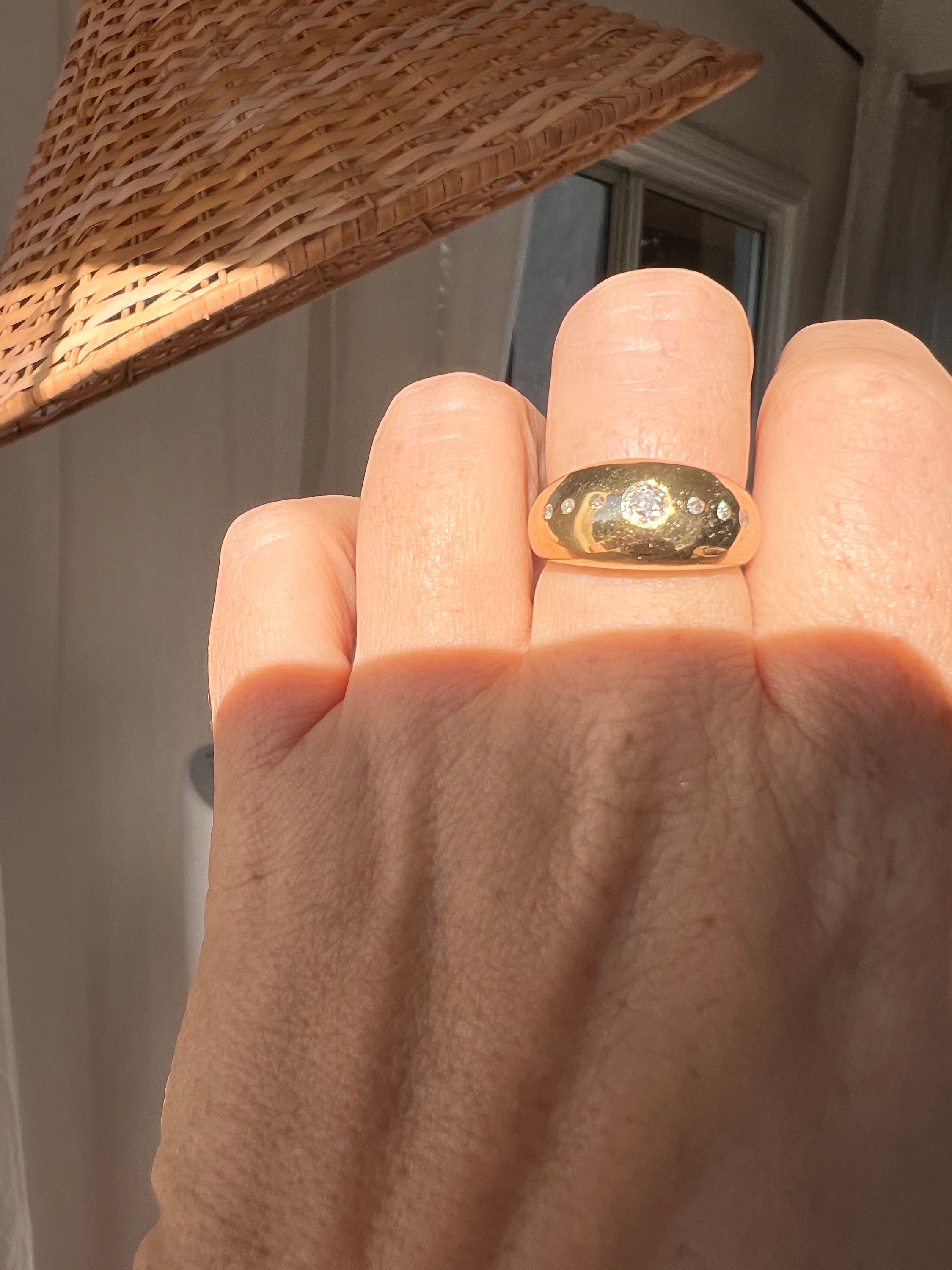 Antique 18k French Bombe Ring - Etsy