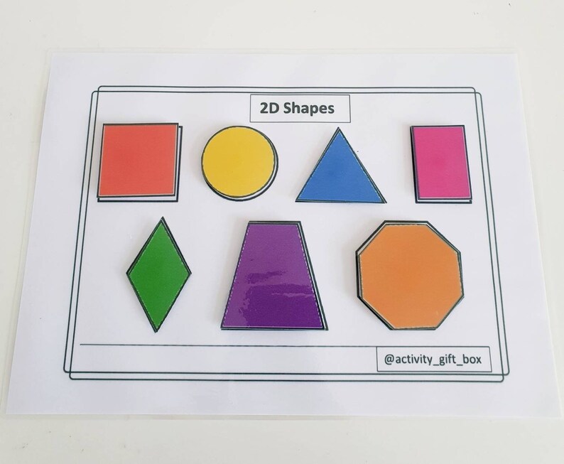 A4 Velcro Coloured Shapes Childrens Laminated Learning - Etsy