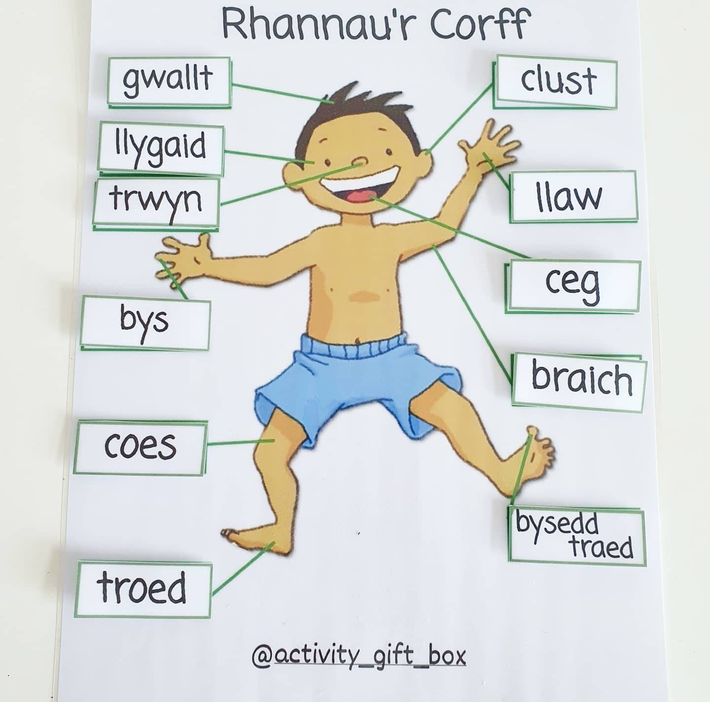 A4 WELSH Boy Velcro Learning Resources WELSH boy Image - Etsy UK