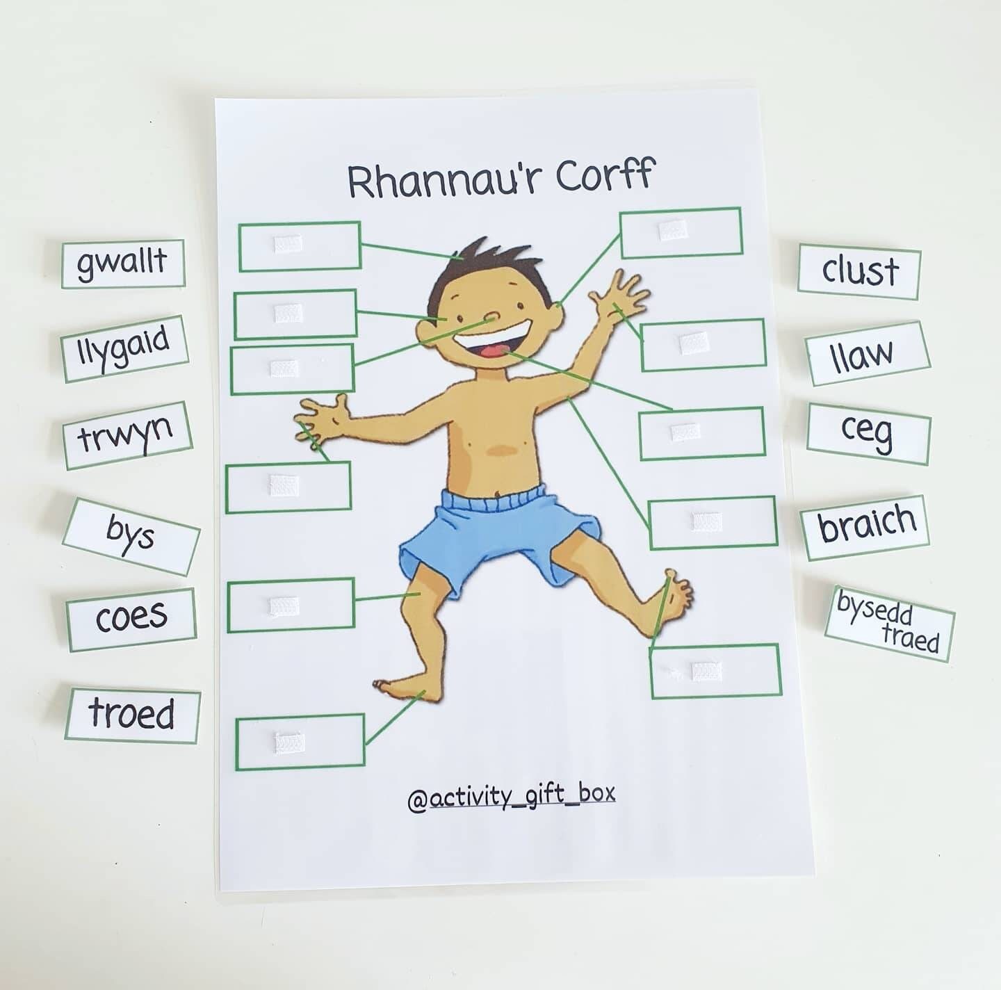 A4 WELSH Boy Velcro Learning Resources WELSH boy Image - Etsy UK