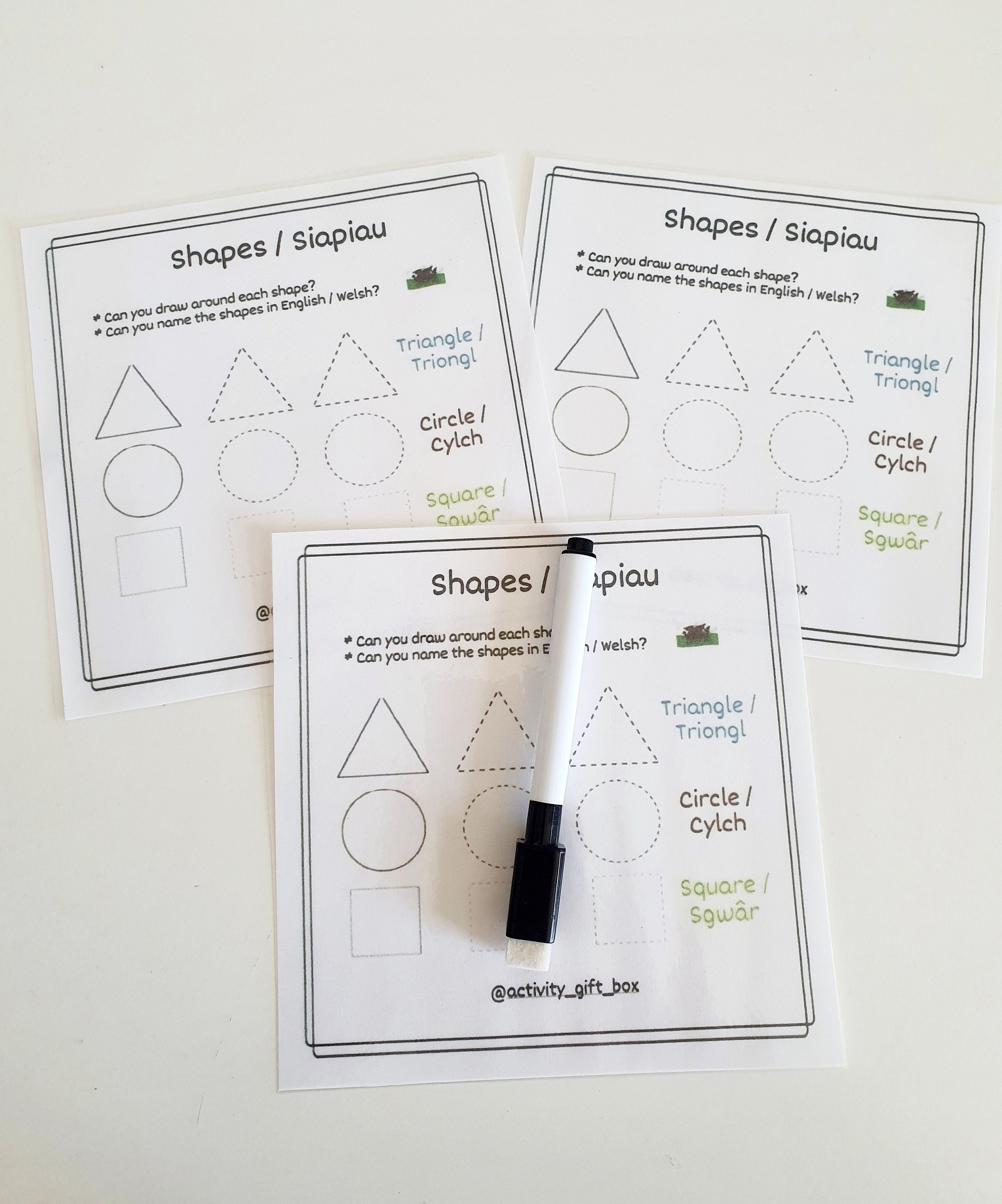WELSH Fun Size Shapes | Learning Resource | Early Years | Reusable ...
