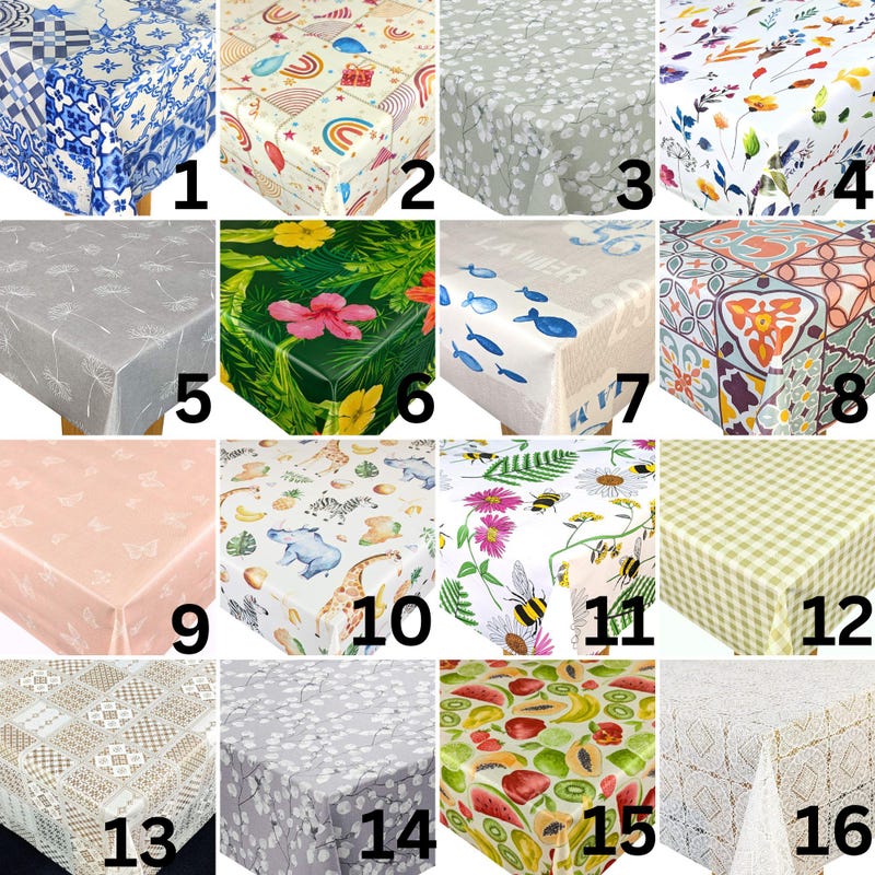 By the Metre Pvc Table - Etsy UK