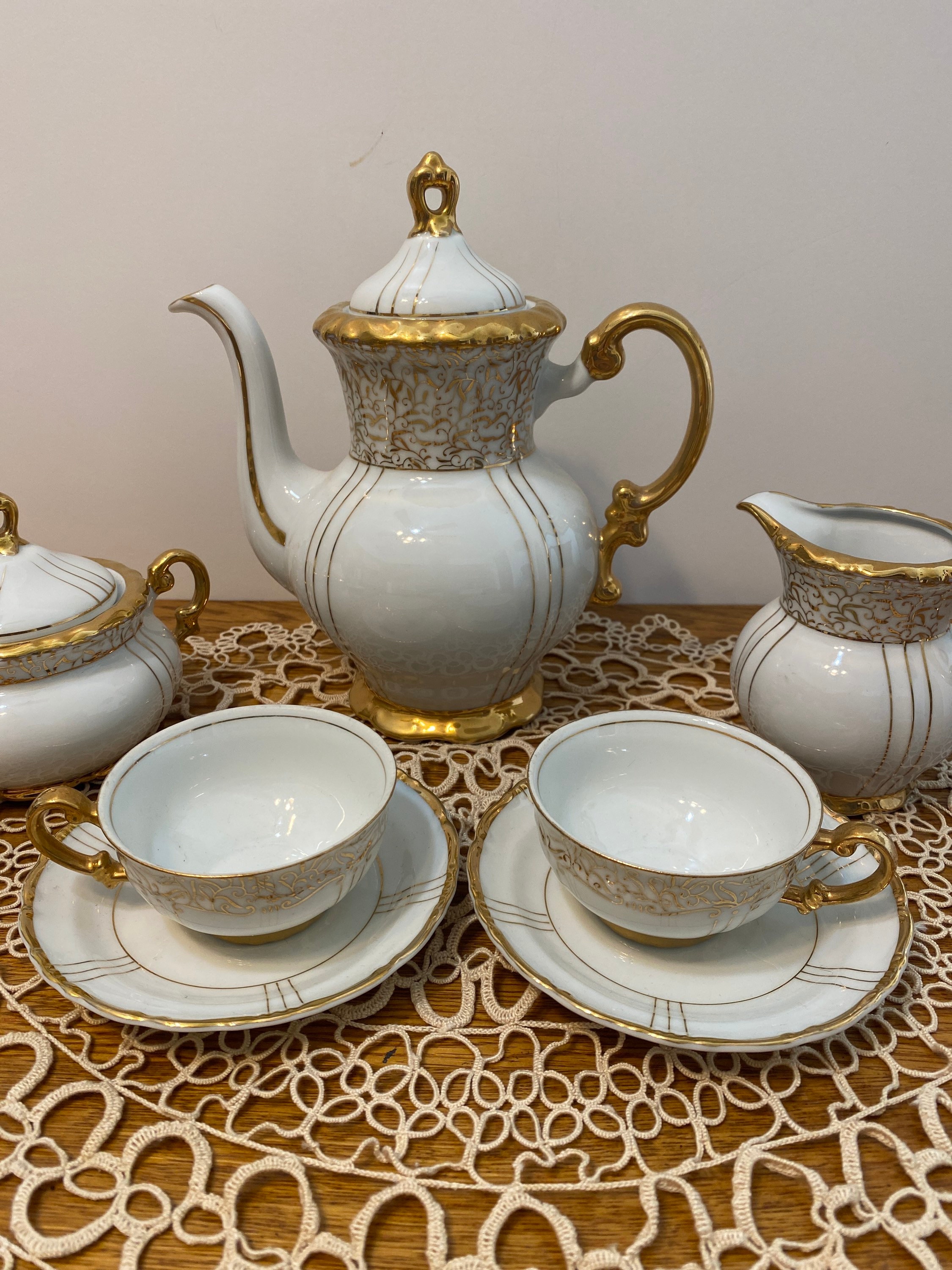 Vintage Tea Set/seyei Fine China/1030/9 Pieces - Etsy