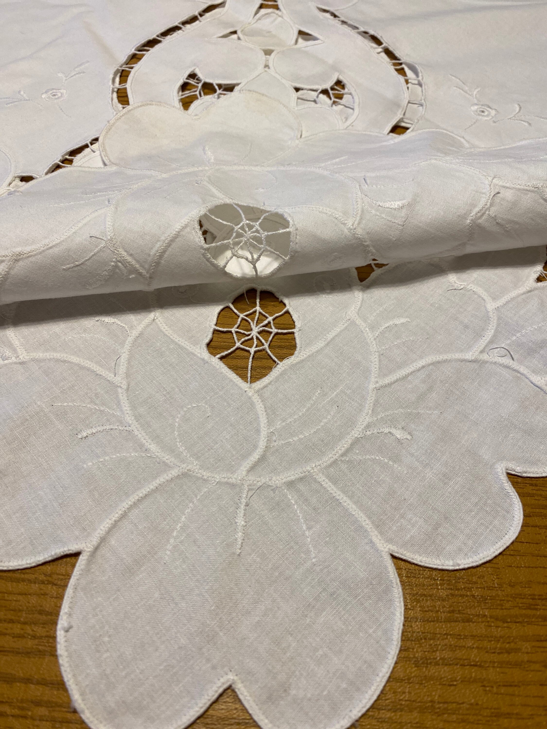 Vintage Square Madeira Lace/ 100% Baumwolle Cotton - Etsy