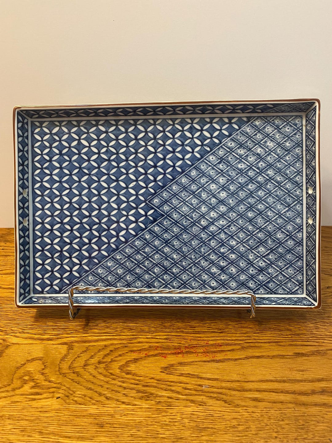 Fritz and Floyd Japanese Folk Art Tray/blue and White Oblong Shape - Etsy