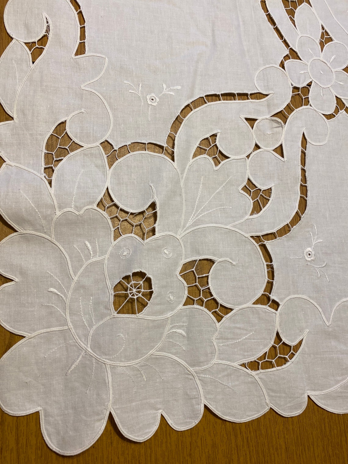 Vintage Square Madeira Lace/ 100% Baumwolle Cotton - Etsy