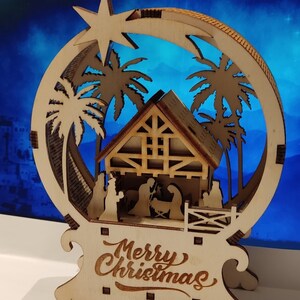 Nativity Scene Lamp 3mm /jesus /christ / Laser /cut Files / Svg /dxf ...