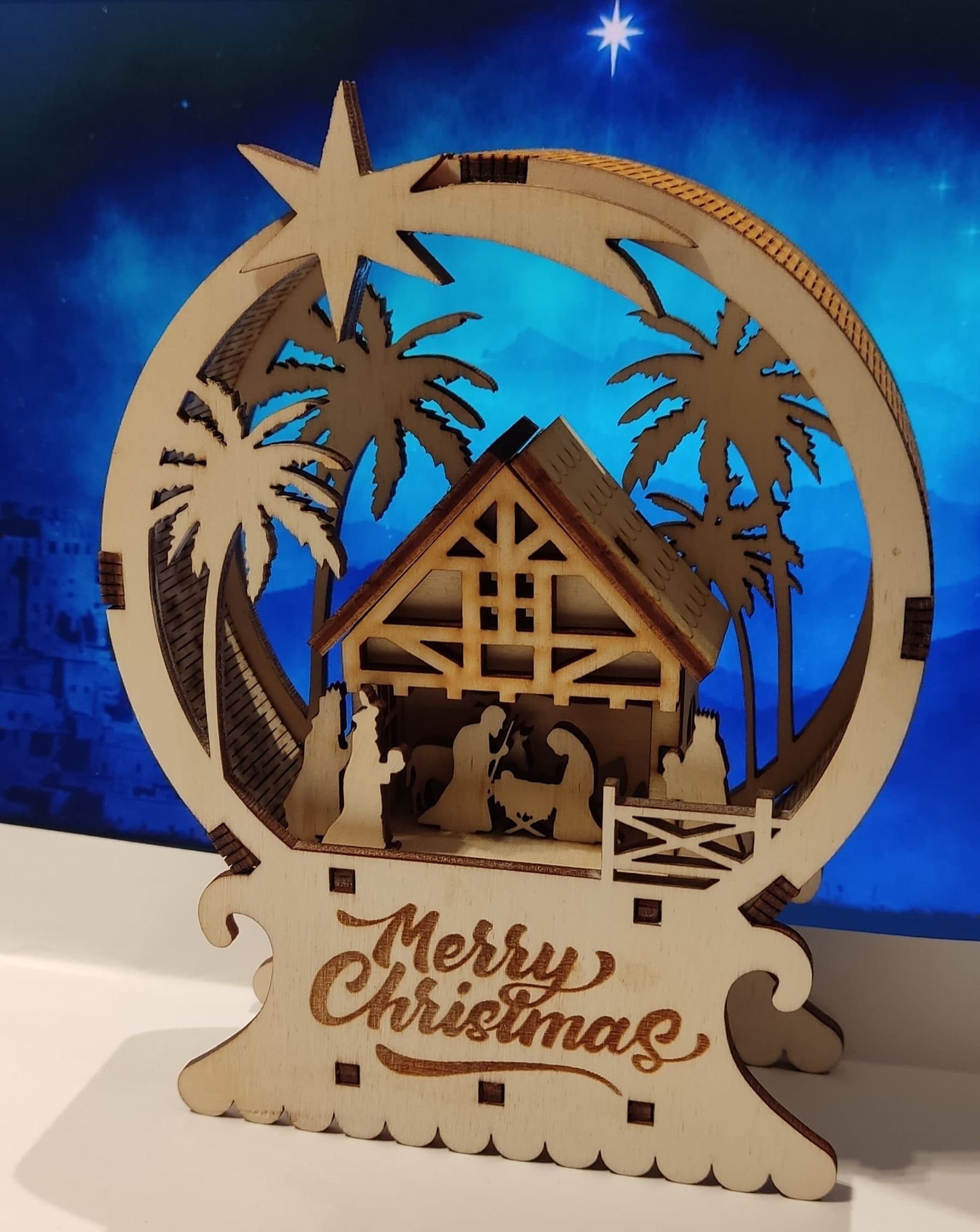 Nativity Scene Lamp 3mm /jesus /christ / Laser /cut Files / - Etsy