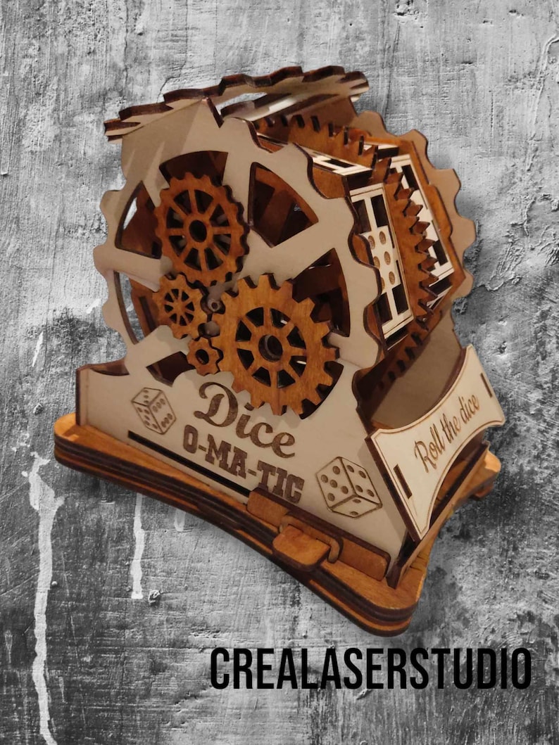 Dice O-MA-TIC Laser Cut Files / Download / Mechanical / Lbrn Svg Ai Dfx ...