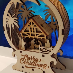 Nativity Scene Lamp 3mm /jesus /christ / Laser /cut Files / Svg /dxf ...