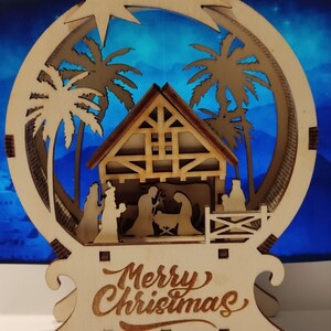 Nativity Scene Lamp 3mm /jesus /christ / Laser /cut Files / Svg /dxf ...