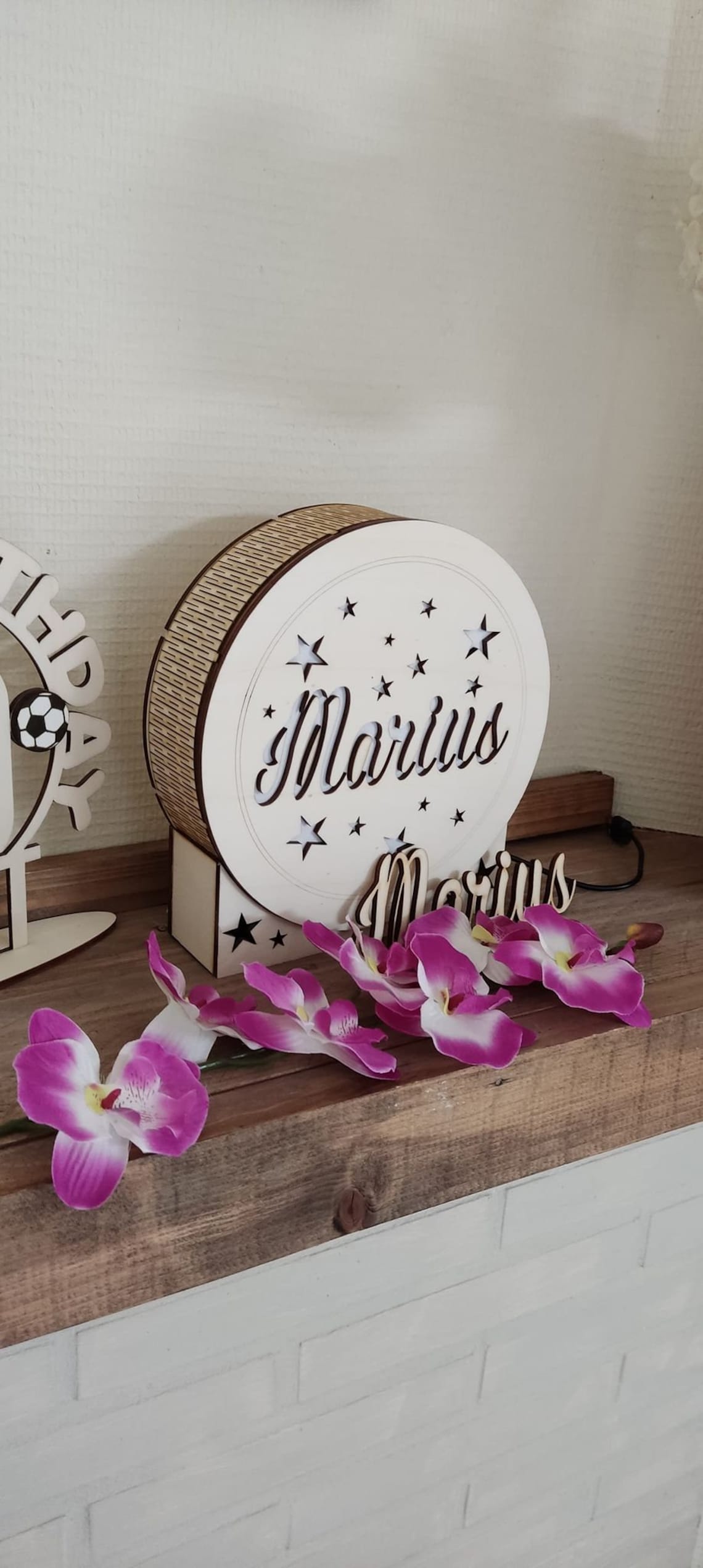 Laser Cut Round Led Name Light Lamp SVG File Svg Laser Cut - Etsy