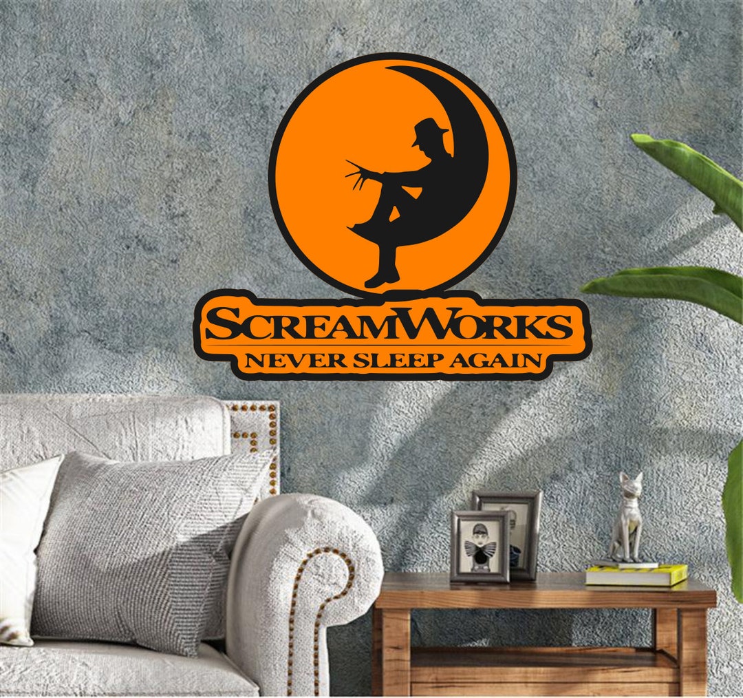 Halloween Freddy Krueger Screamworks 2 Layer Wall Sign Laser Cut Ready ...