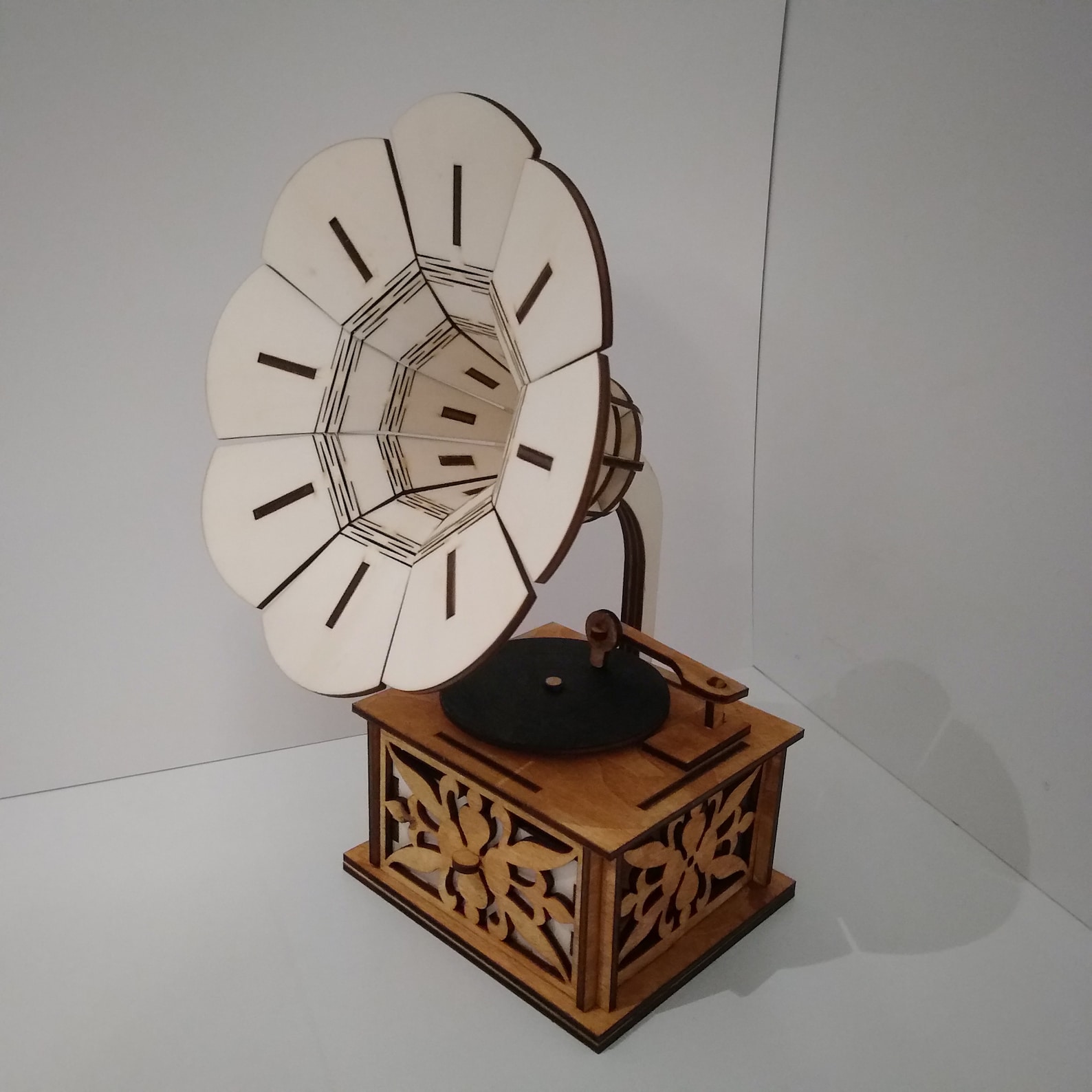 Gramophone Laser Ready File Lbrn Svg Ai Dfx Formats Included 3mm ...