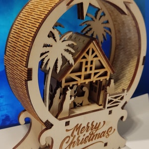 Nativity Scene Lamp 3mm /jesus /christ / Laser /cut Files / Svg /dxf ...