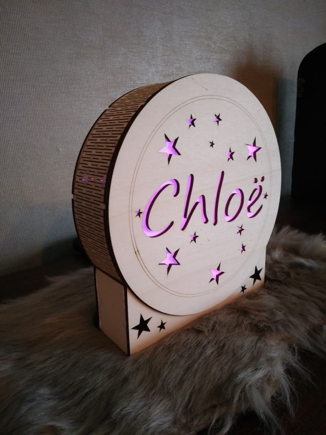 Laser Cut Round Led Name Light Lamp SVG File Svg Laser Cut - Etsy